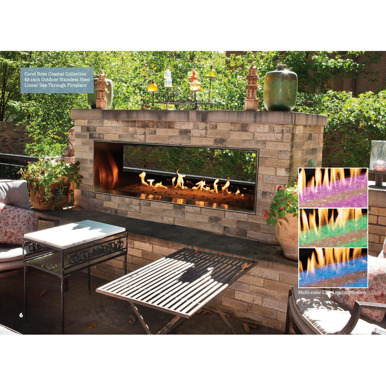 Empire Carol Rose See-Through Outdoor Vent-Free Fireplace - 60" – The ...