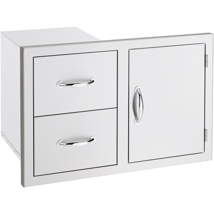 Summerset 33" 2-Drawer & Access Door Combo Masonry Frame Return – The ...