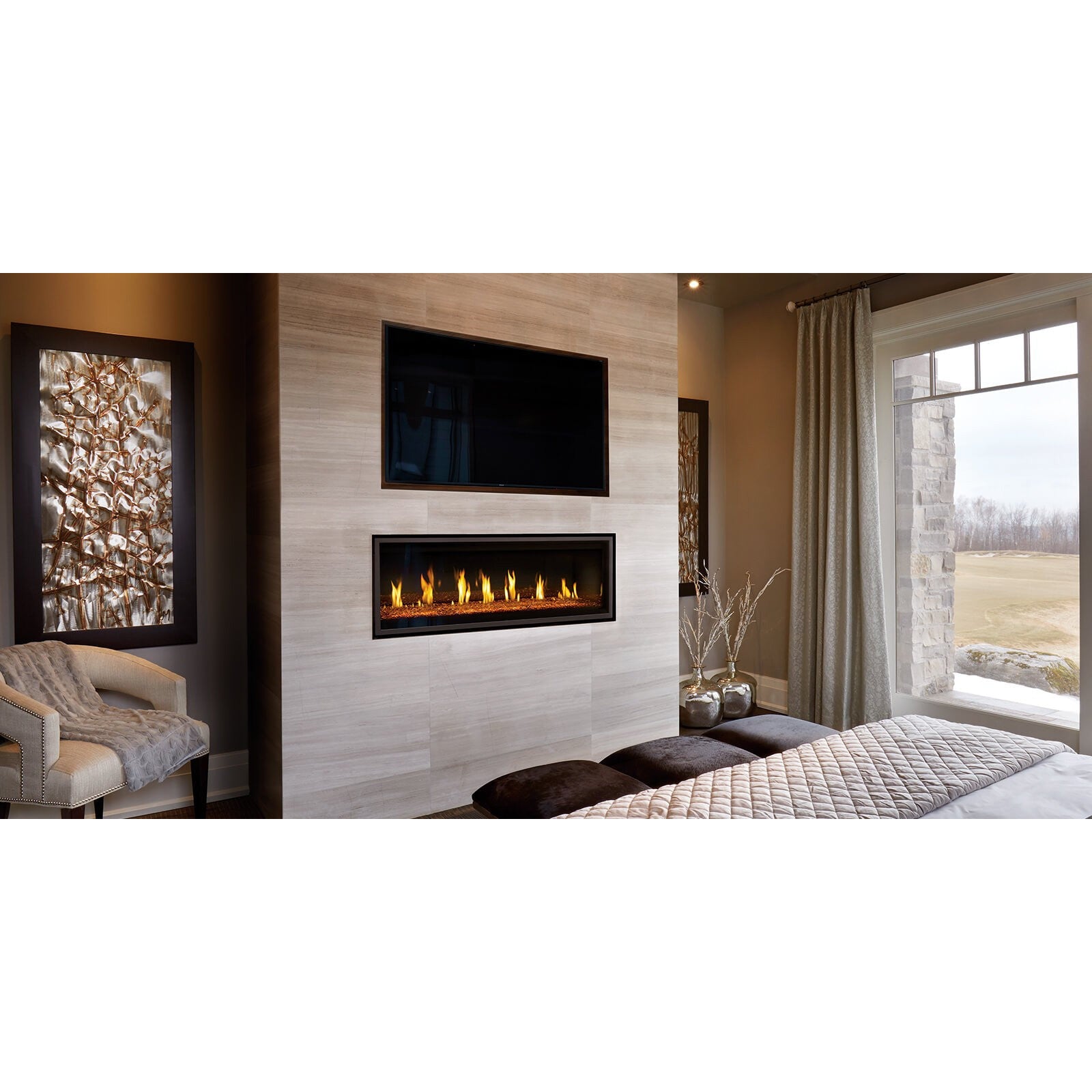 Napoleon Vector Series 50" Single-Sided Gas Fireplace – The Great Fire ...